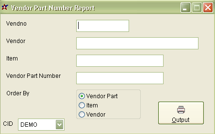 Vendor Part Numbers - Adjutant Wiki